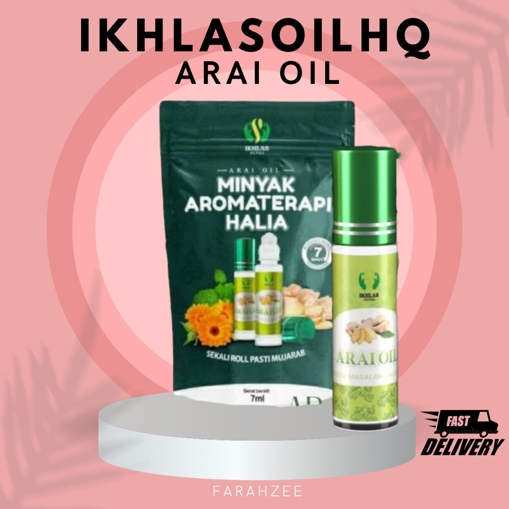ARAI OIL Ubat Sakit Kepala Kembung Perut Masuk Angin | Shopee Malaysia