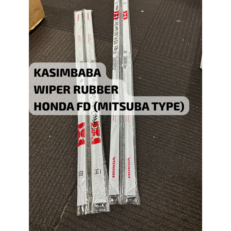 HONDA CIVIC FD FL,FB WIPER RUBBER MITSUBA TYPE (TEBAL) ORIGINAL ...