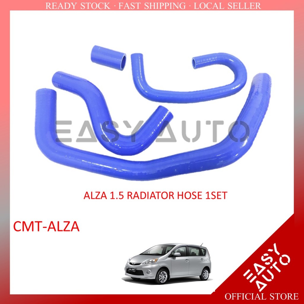 1SET 4 PIECES !! PERODUA ALZA 1.5 - CMT-ALZA RADIATOR HOSE SILICONE ...