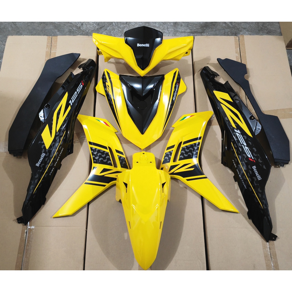 BENELLI VZ125I YELLOW COVER SET WITH STICKER 100% ORIGINAL | Shopee ...