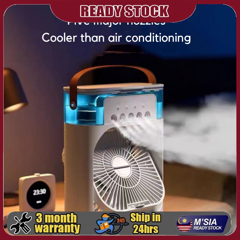 Portable USB Ice Mist Fan Air Cooler Air Conditioner Fan Refrigeration ...