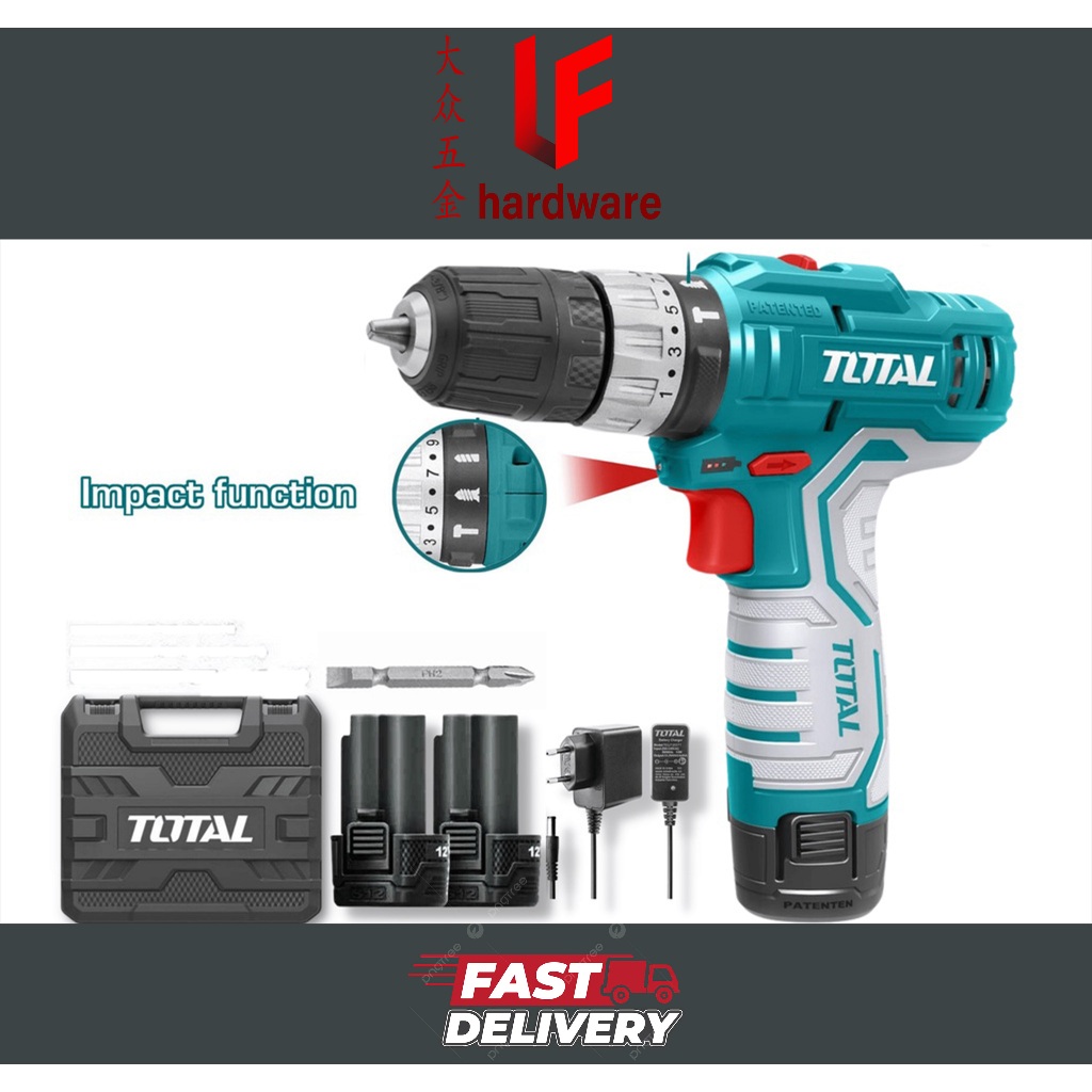 TOTAL TDLI12208 S12 12V Li-ion Cordless Drill ( Replacement Model ...