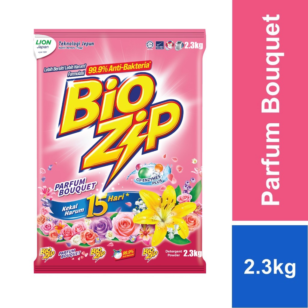 Bio Zip Parfum Bouquet Powder Detergent 2.3kg | Shopee Malaysia