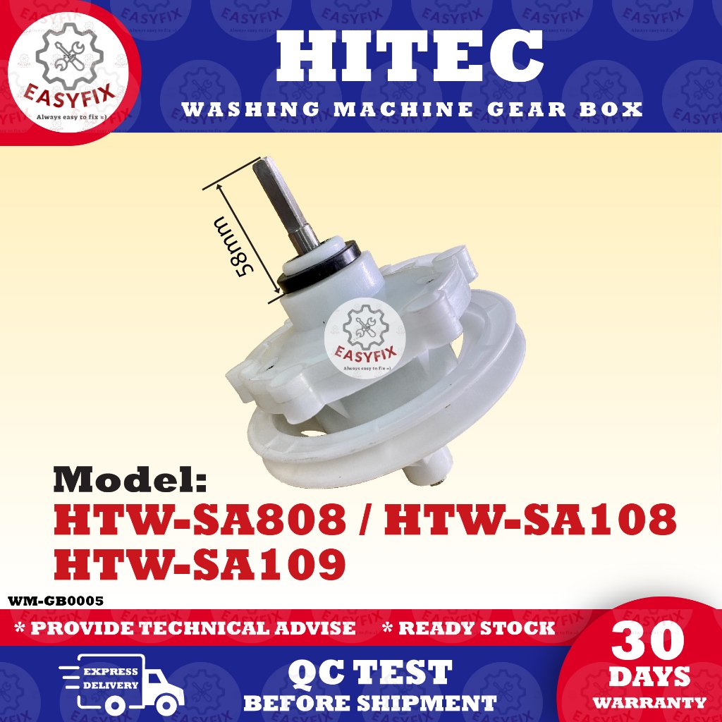 HTW-SA808 / HTW-SA108 / HTW-SA109 HITEC SEMI-AUTO WASHING MACHINE GEAR ...