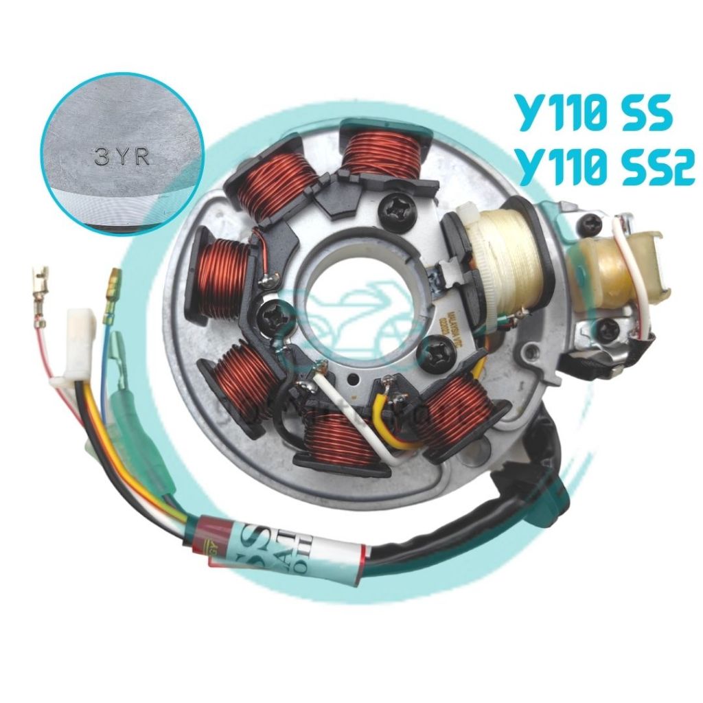 YAMAHA Y110 SS Y110 SS2 3YR MOTORCYCLE FUEL COIL WITH PLATE COIL MAGNET ...
