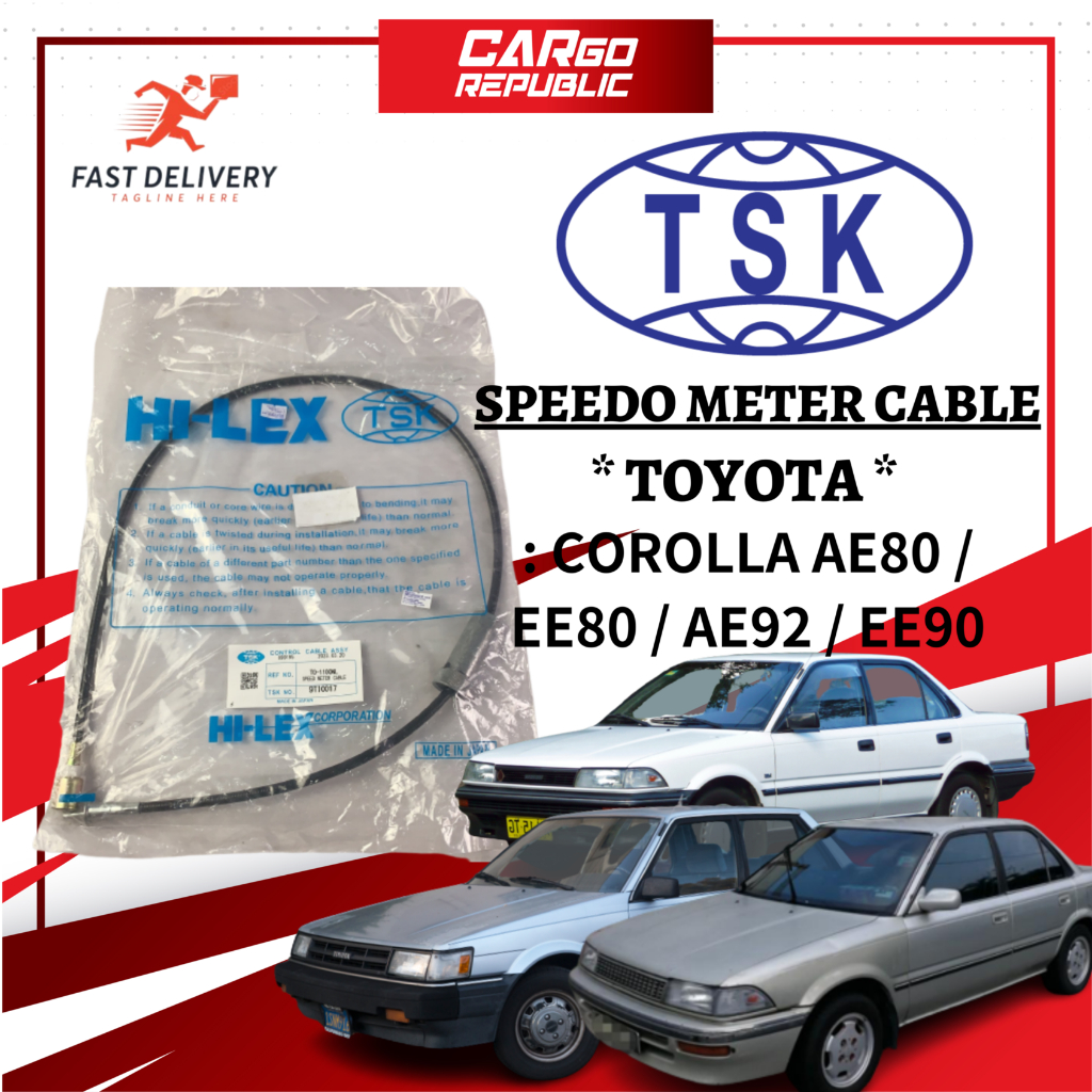 Toyota Corolla Ae80 / Ee80 / Ae92 / Ee90 TSK Speedo Meter Cable Quality ...