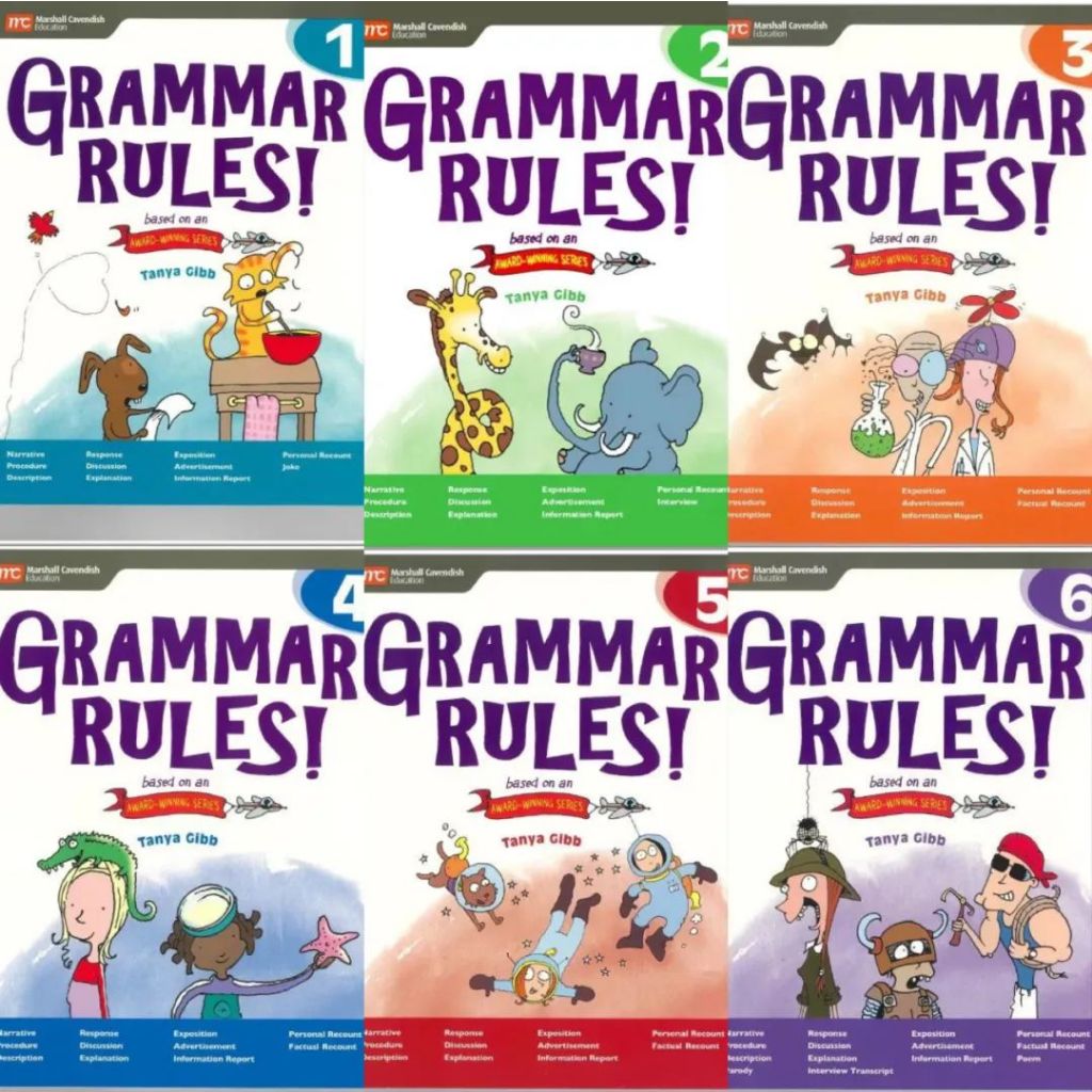 !!!New!!! Singapore Syllabus - Grammar Rules Grade 1 - 6 | Shopee Malaysia