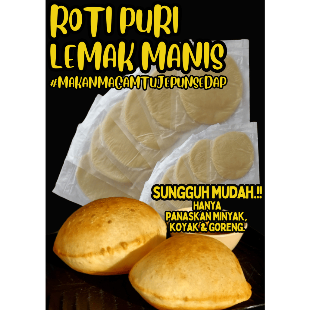 Roti Puri Lemak Manis ( 50gm/pcs ) makan macam tu je pun SEDAP | Shopee ...