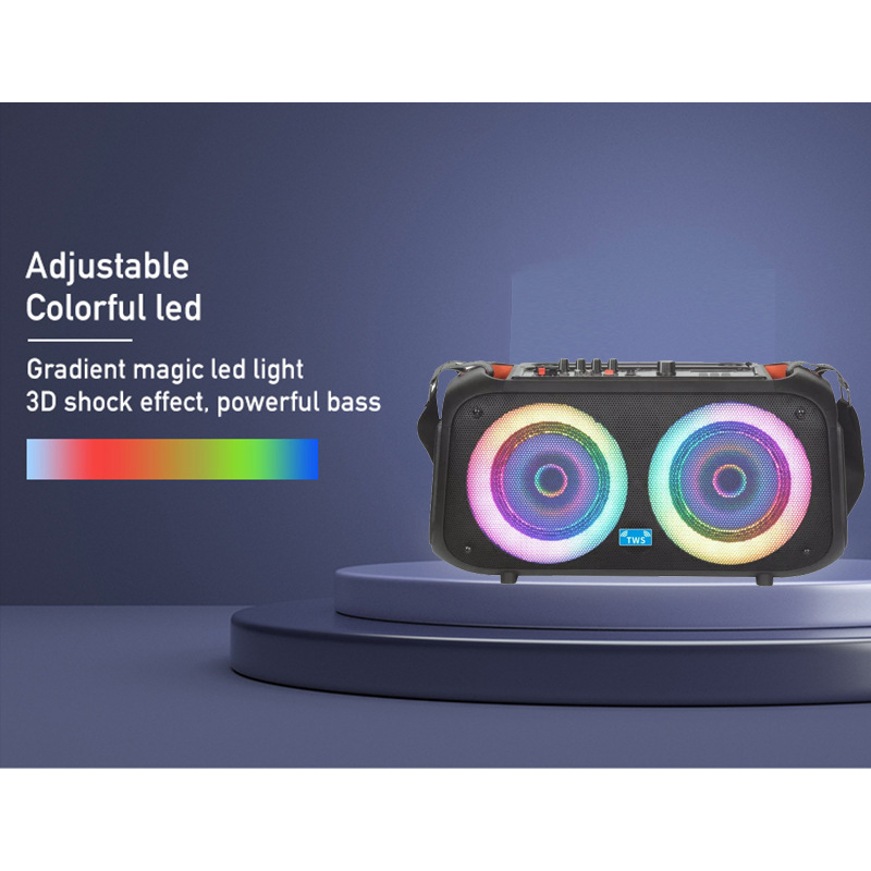 NDR-Q68 700W Peak Dual 6.5-inch Outdoor Wireless Bluetooth Speaker ...
