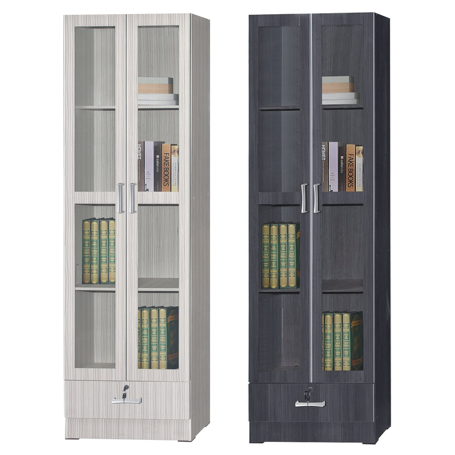 VINCI 2M Height Display Cabinet Glass Cabinet Bookshelf Almari Buku ...