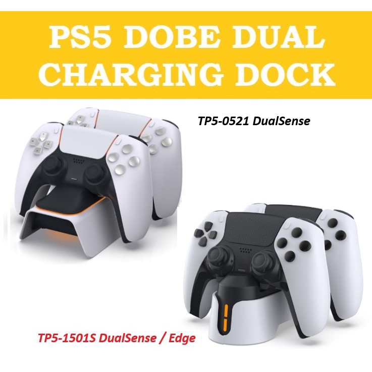 DOBE PS5 DualSense Controller Dual Charging Dock Station | Shopee Malaysia