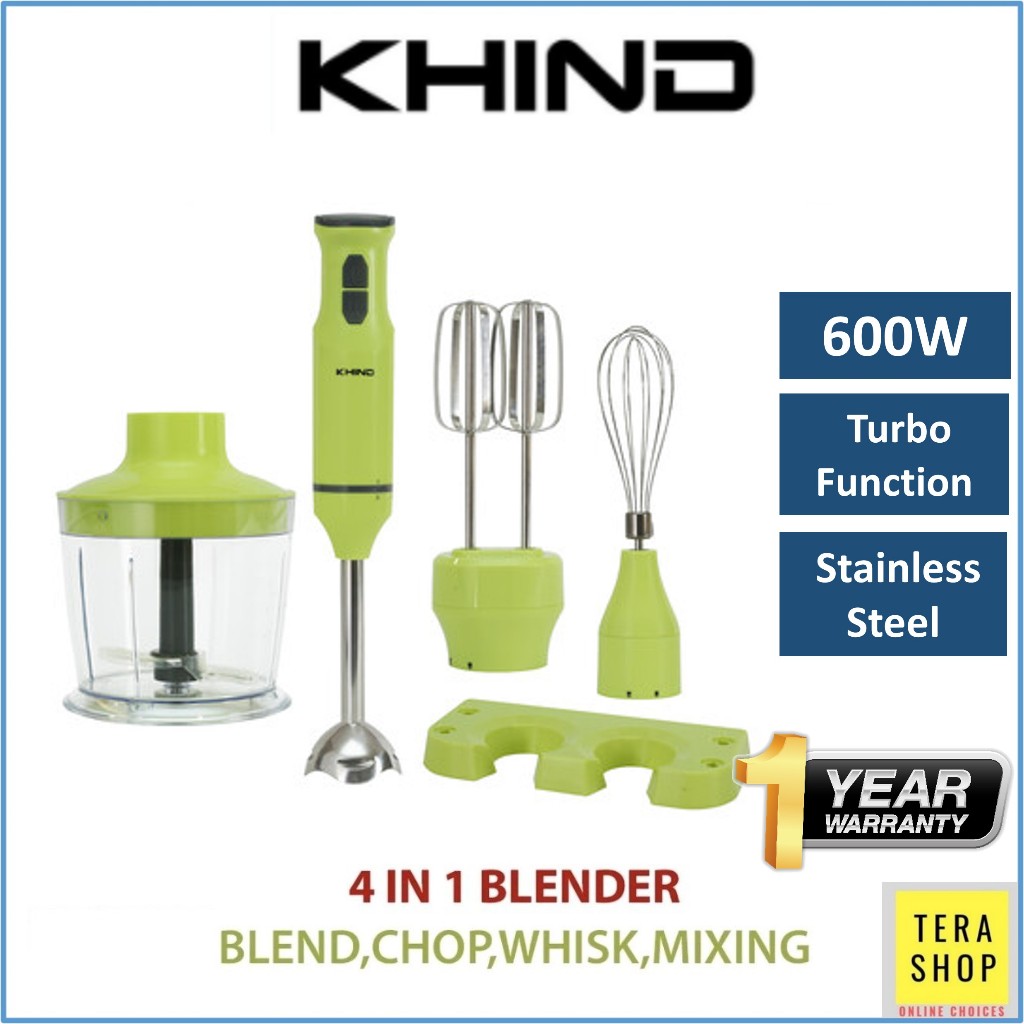 Khind BH600M 3 in 1 / BH600AS 4 in 1 Hand Blender 600W | Shopee Malaysia