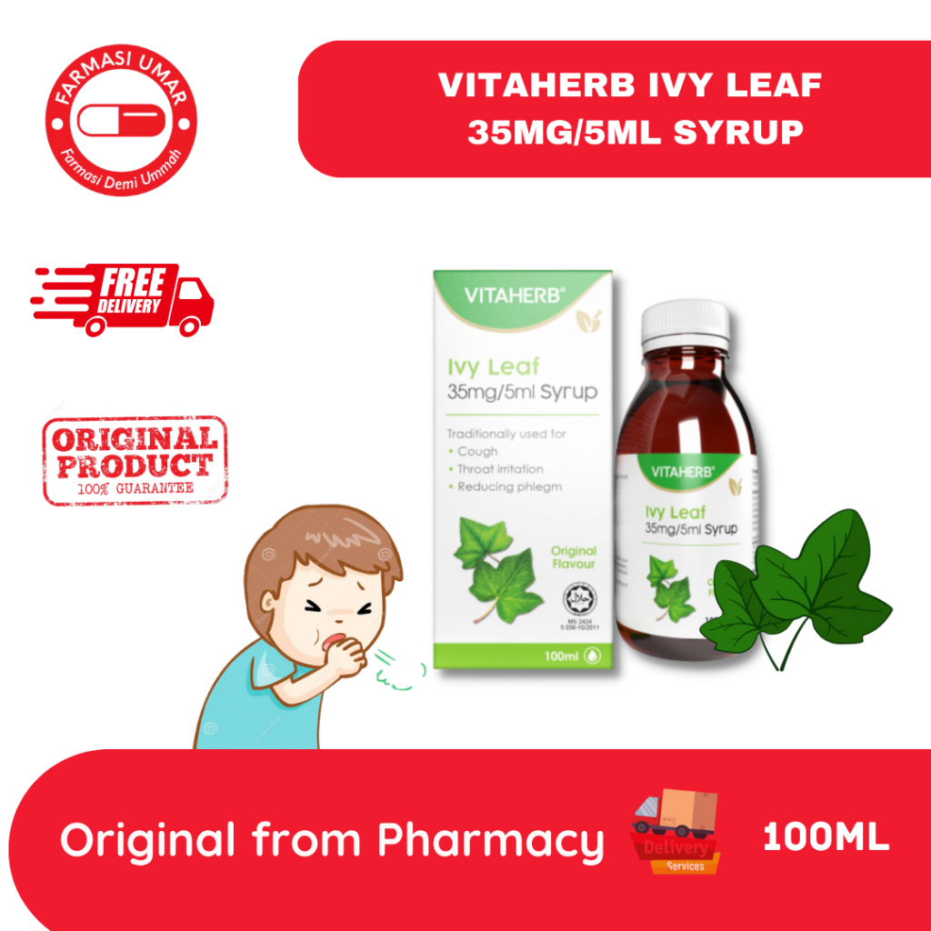 Vitaherb Ivy Leaf Cough Syrup 100ml Shopee Malaysia