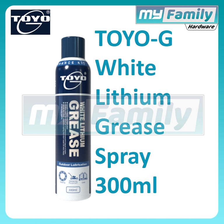 TOYO-G White Lithium Grease Spray Multi-Purpose 300ml | Shopee Malaysia