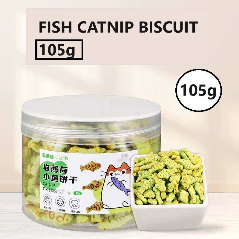Catnip biscuit Tuna / Chicken / Original / Milk / Mix Fruit/ 100g/105g/130g for Dog & cat Teeth ...