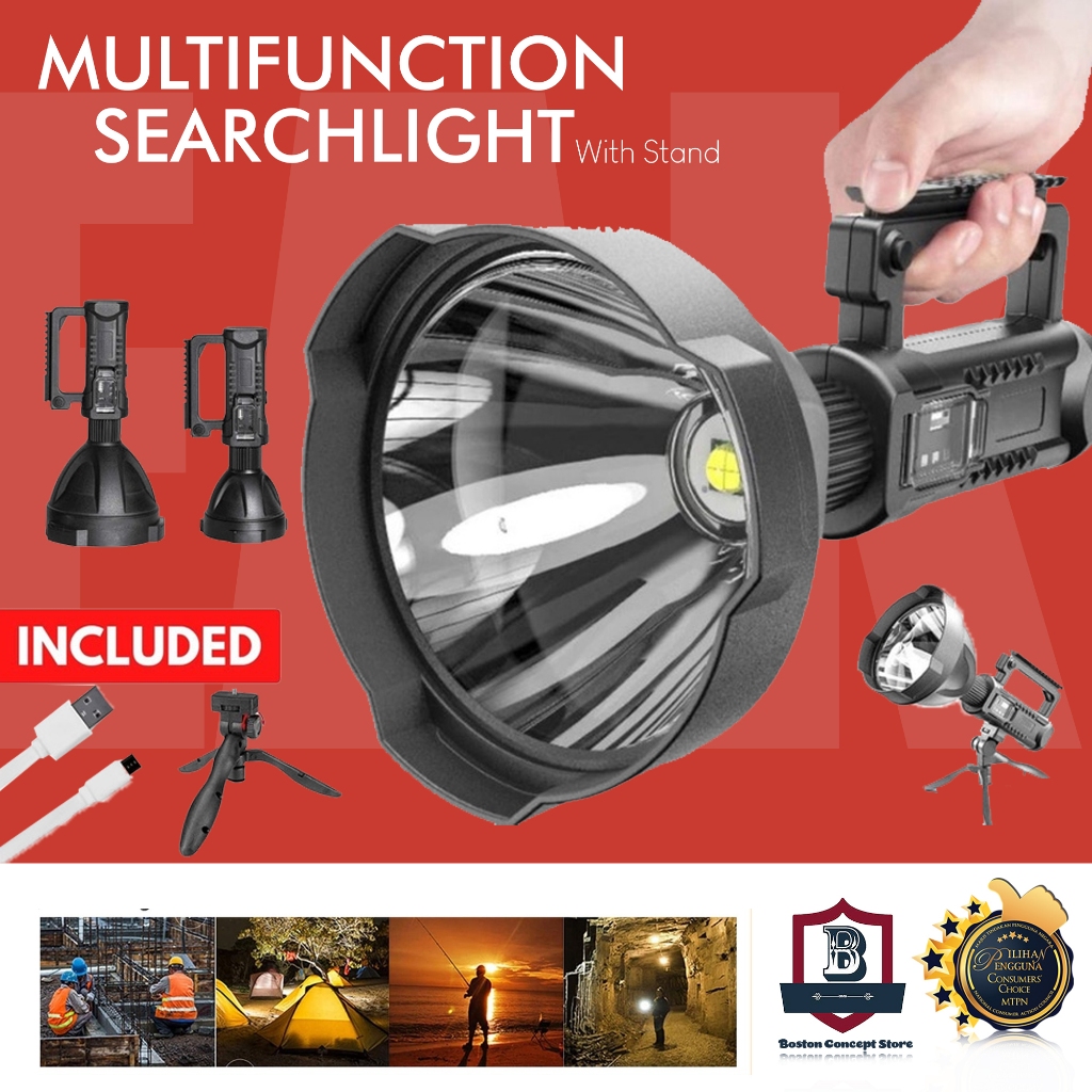 Multifunction Torchlight Outdoor Floodlight Rechargeable Powerful Led ...
