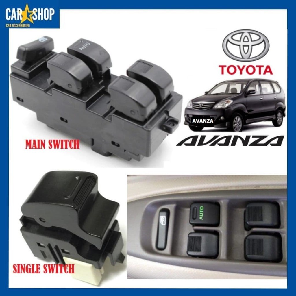 Power Main Switch Car Parts Suis tingkap Toyota Avanza Auto Down Window ...