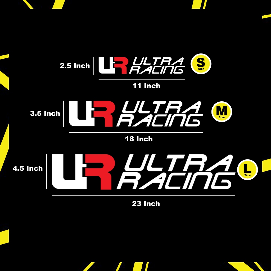 Ultra Racing Sticker Car Sticker / K170 | Shopee Malaysia