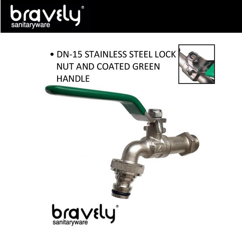 1/2” 100% STAINLESS STEEL GARDEN WASHING MACHINE BIB TAP | Shopee Malaysia