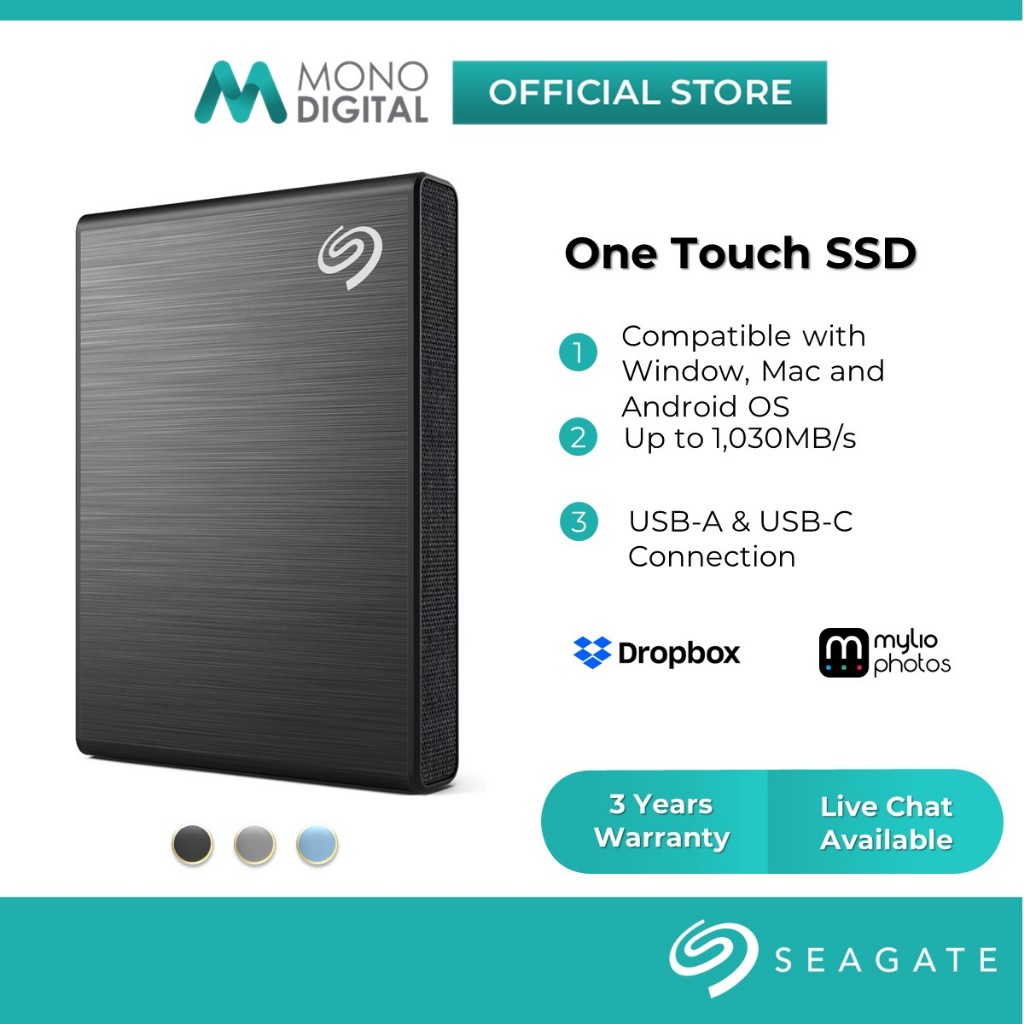 Seagate One Touch SSD Portable External Solid State Drive Ultra Small ...