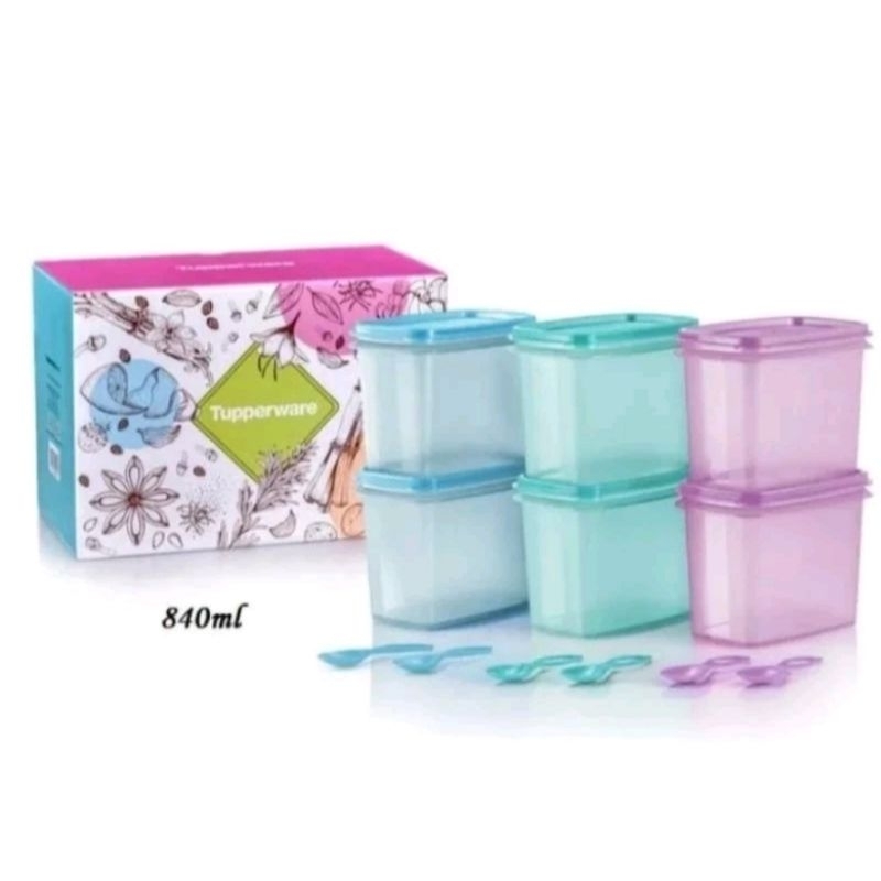 TUPPERWARE Shelf Saver 840ml(2 Pcs) with Spoon (2 Pcs) | Shopee Malaysia