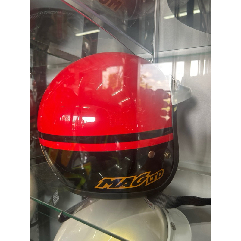 HELMET MAG LTD POLYCARBONATE 2 TONE TWO TONE MAGNUM 5 BUTTON | Shopee ...