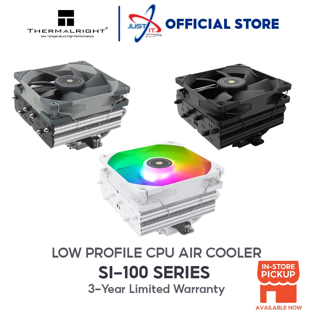 THERMALRIGHT SL-100 Black/SI-100 White ARGB Low Profile CPU Air Cooler ...