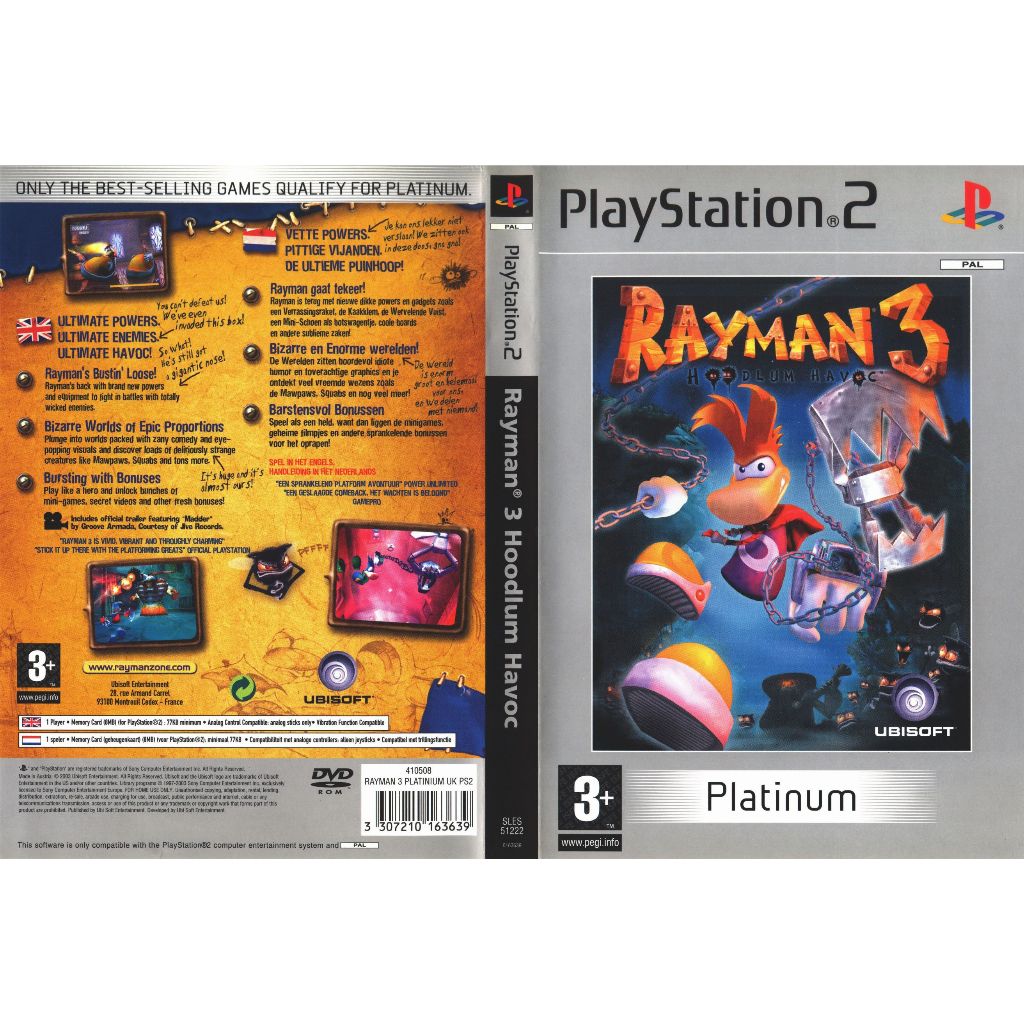 PS2 DVD Games Rayman 3 - Hoodlum Havoc | Shopee Malaysia