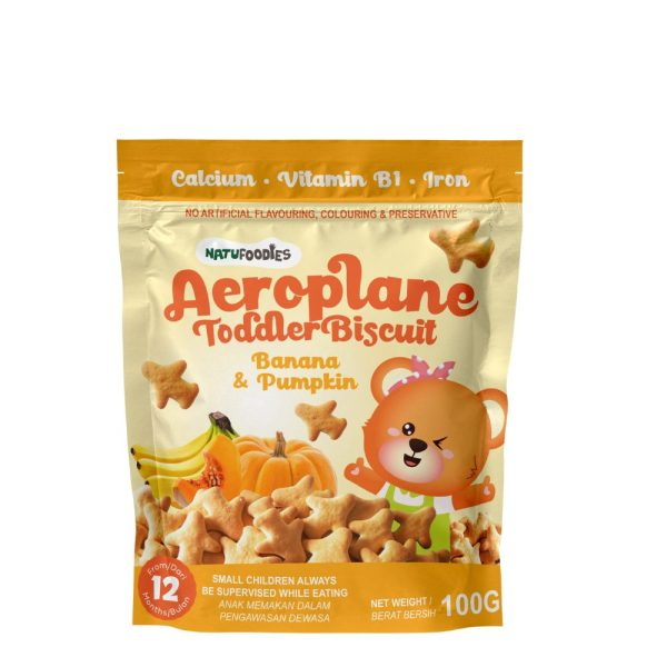 [READY STOCK] Natufoodies Aeroplane Toddler Biscuits in BAG (100g ...