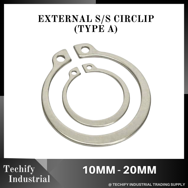 STAINLESS STEEL EXTERNAL CIRCLIP (TYPE A) 10MM - 20MM | Shopee Malaysia