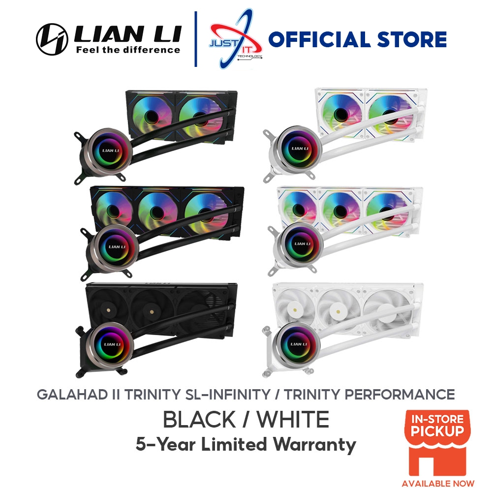 LIAN LI GALAHAD II TRINITY SL-INFINITY / TRINITY PERFORMANCE (240mm / 360mm) AIO Liquid Cooler ...