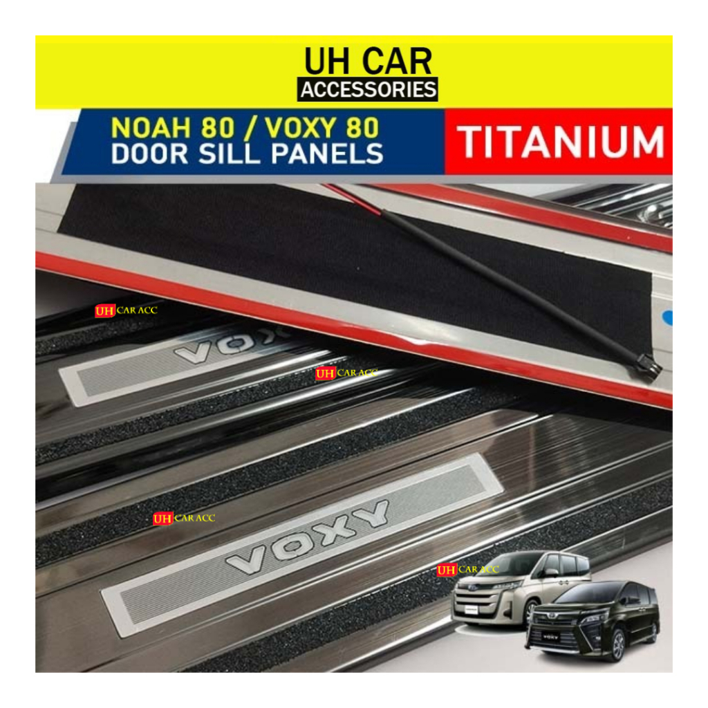 Toyota Voxy Noah R80 2014 - 2021 Side Steel Plate Door Side Step With ...