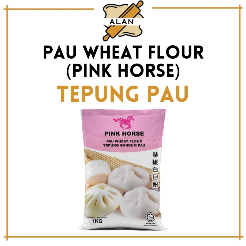 【PINK HORSE】TEPUNG PAU | PAU FLOUR | 特级白包粉 1kg | Shopee Malaysia