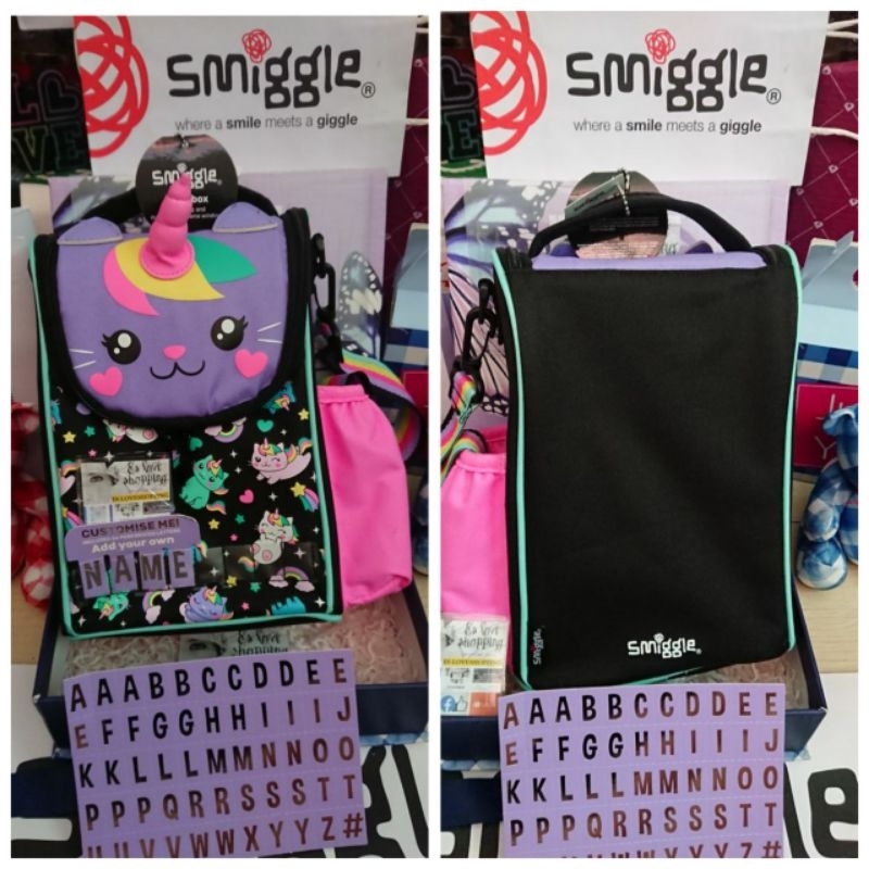 SMIGGLE DOUBLE DECKER LUNCH BOX WITH STRAP ( UNICORN/ DINO / PANDA ...