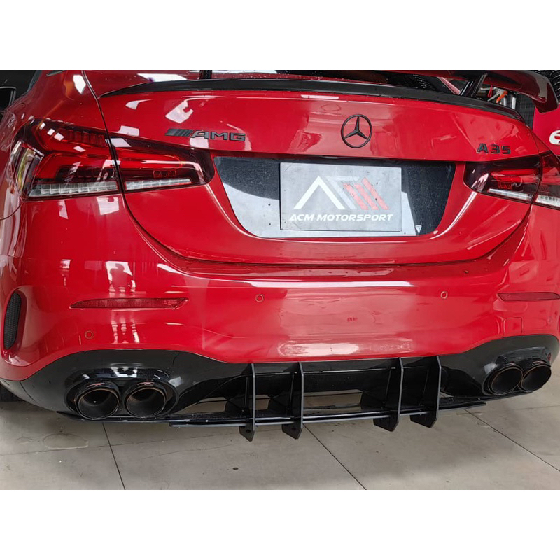 Mercedes benz w177 sedan rear bumper add on diffuser | Shopee Malaysia