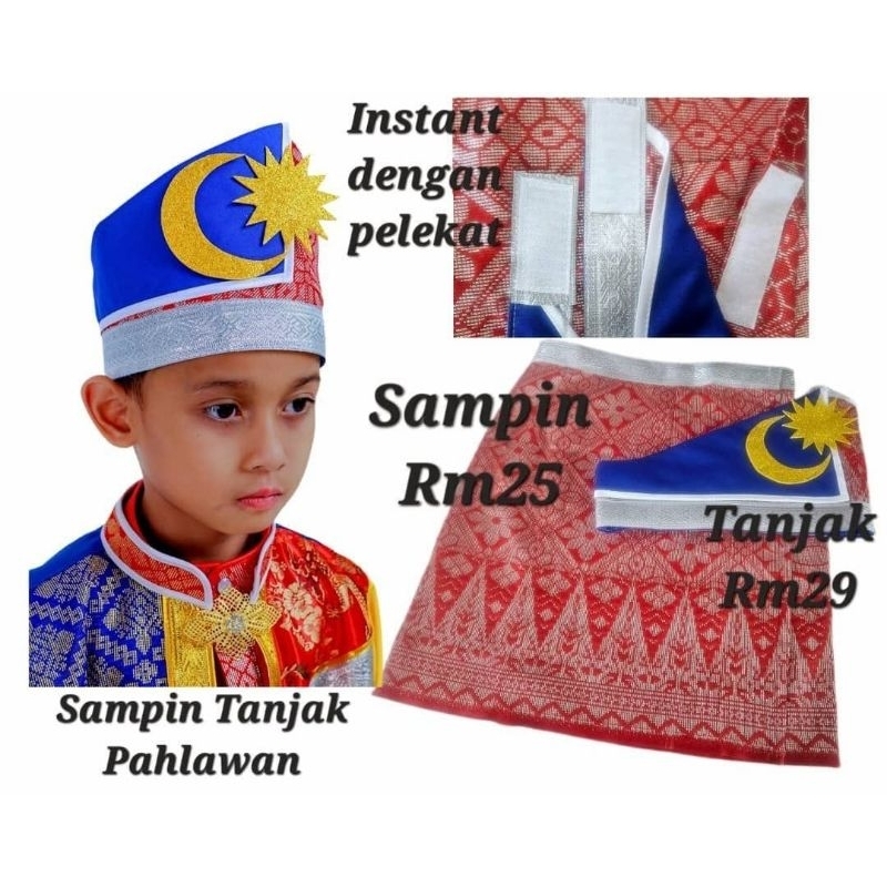 AKSESORI MERDEKA. SAMPIN @ TANJAK ROYAL PREMIUM BAJU MERDEKA | Shopee ...