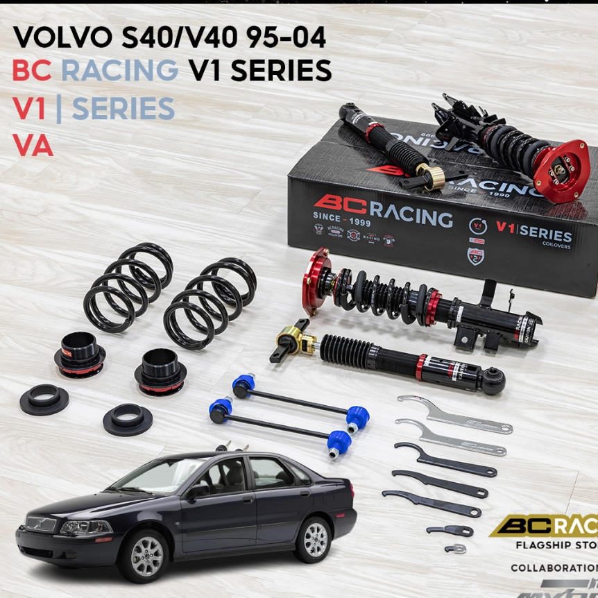 BC Racing V1 Series High Low Soft Hard Adjustable Absorber VOLVO S40 ...