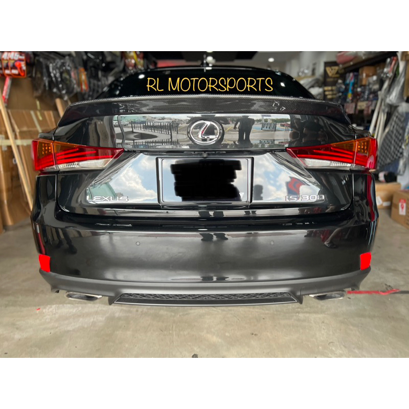 Lexus is250 is300 is ARTISAN carbon fiber boot trunk spoiler lip 2014 ...