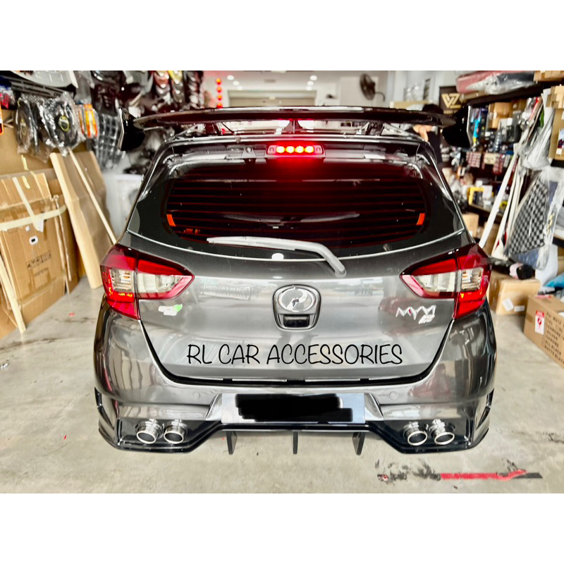 Perodua Myvi 2018 2019 2020 2021 2022 2023 MZ Ducktail lip rear top ...