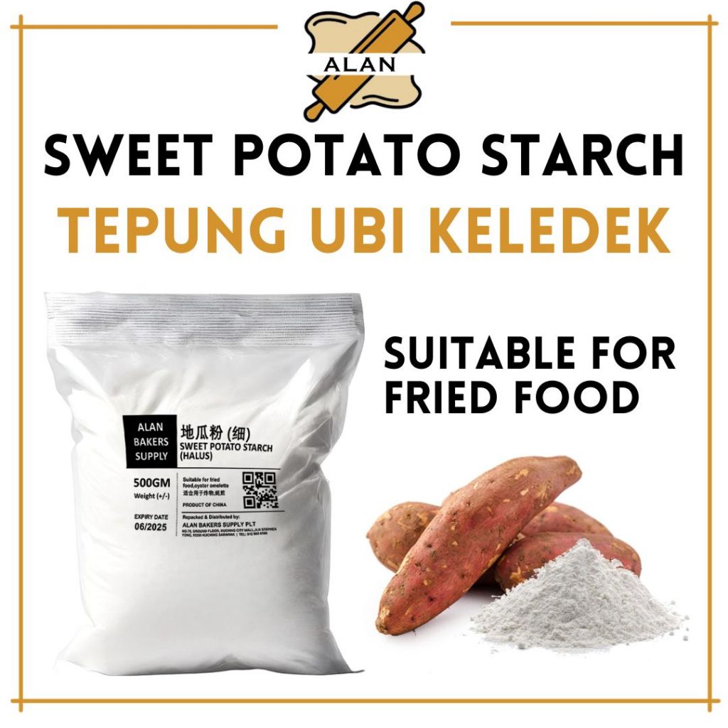 TEPUNG UBI KELEDEK | SWEET POTATO STARCH | 地瓜粉 | Shopee Malaysia