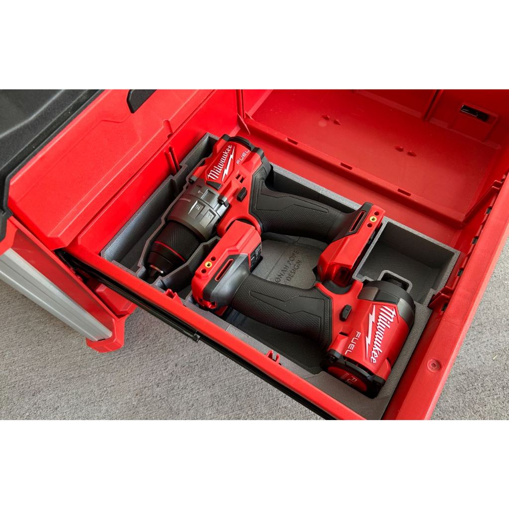 Milwaukee Packout 3 Drawer M18 Gen 4 Drill Tray Holder (Only Custom ...