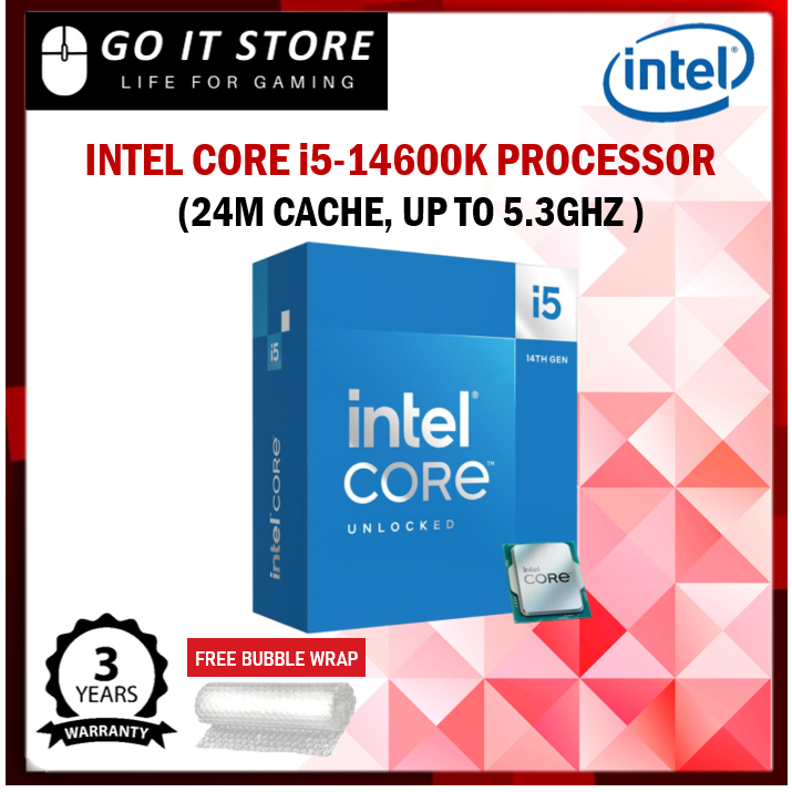 Intel Core i5-14600K / i5-14600KF LGA1700 14th Gen Desktop Processor (24M Cache, Up To 5.3 GHz ...