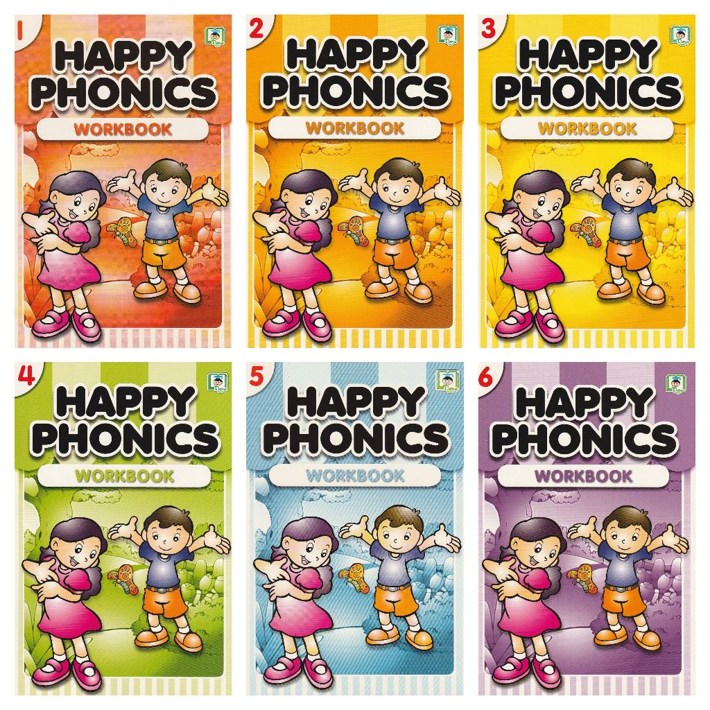 HAPPY PHONICS (WORKBOOK 1-4) | Shopee Malaysia