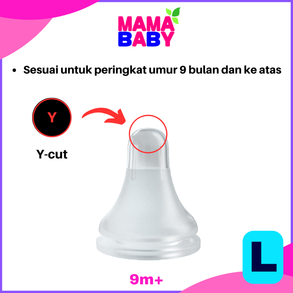 Mamababy Puting baby Puting Botol Susu Slimneck Replacement teat nipple ...