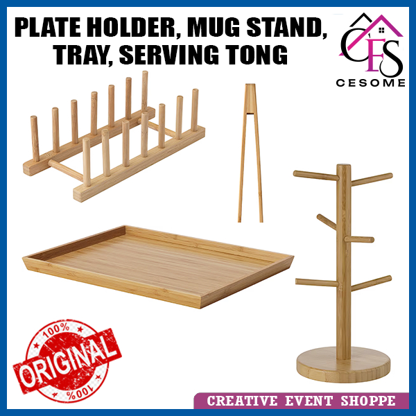 IKEA 💯Original ikea ostbit Plate Holder Rak Pinggan Kayu Mug Stand Cup ...