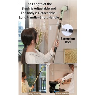 9 in 1 Electric Cleaning Brush LED Power Display High Speed ...