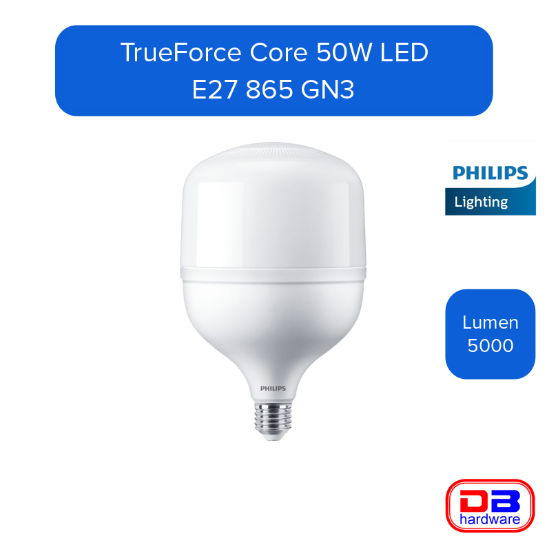 Philips TrueForce Core HB 50W E27 865 GN3 (Cool Daylight / Warm White ...