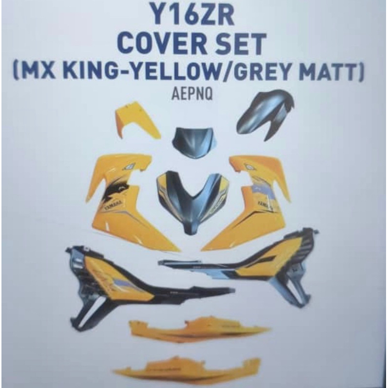VELOZI YAMAHA Y16 Y16ZR (NOT ABS) MXK MXKING TANAM YELLOW GREY MATT ...