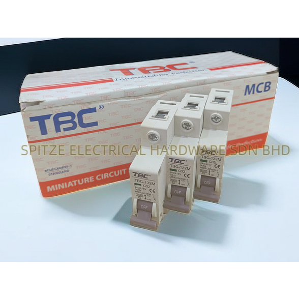 (1PCS)SIRIM TBC 1 POLE MCB (Miniature Circuit Breaker) 6,16,20,32,40,63 ...