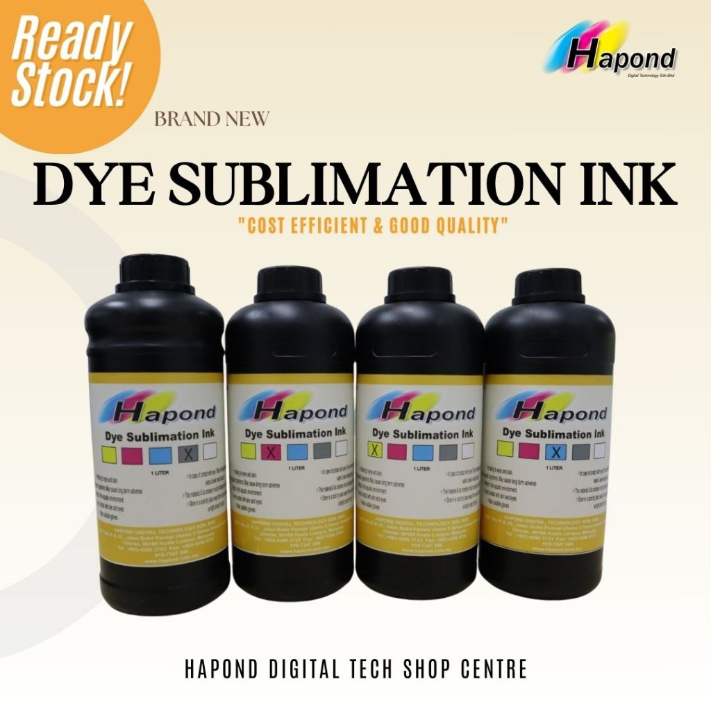 READY STOCK INK!!! Hapond DYE BASED Ink (Epson I3200/DX5/DX7/5113 ...